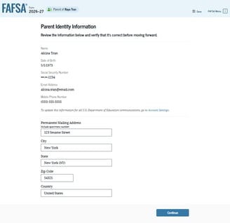 How to Answer FAFSA Parent Basic Information Questions - Parent’s Name ...