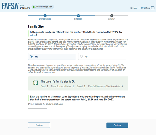 How to Answer FAFSA Parent Household Information Questions - Family ...