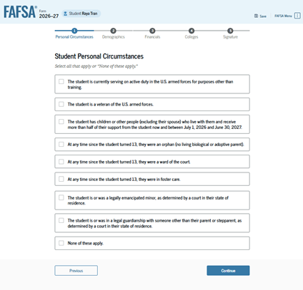 How to Answer FAFSA Student Household Information Questions - Family ...